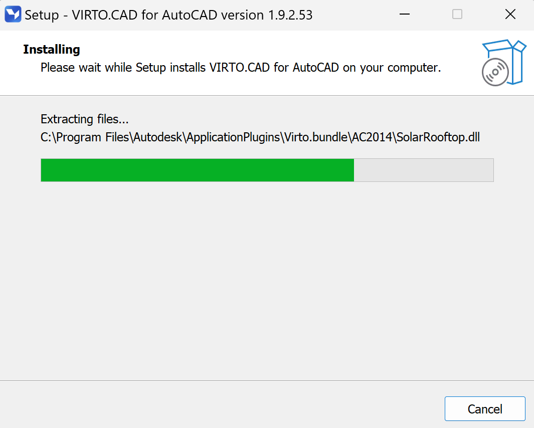 Virto.CAD installation