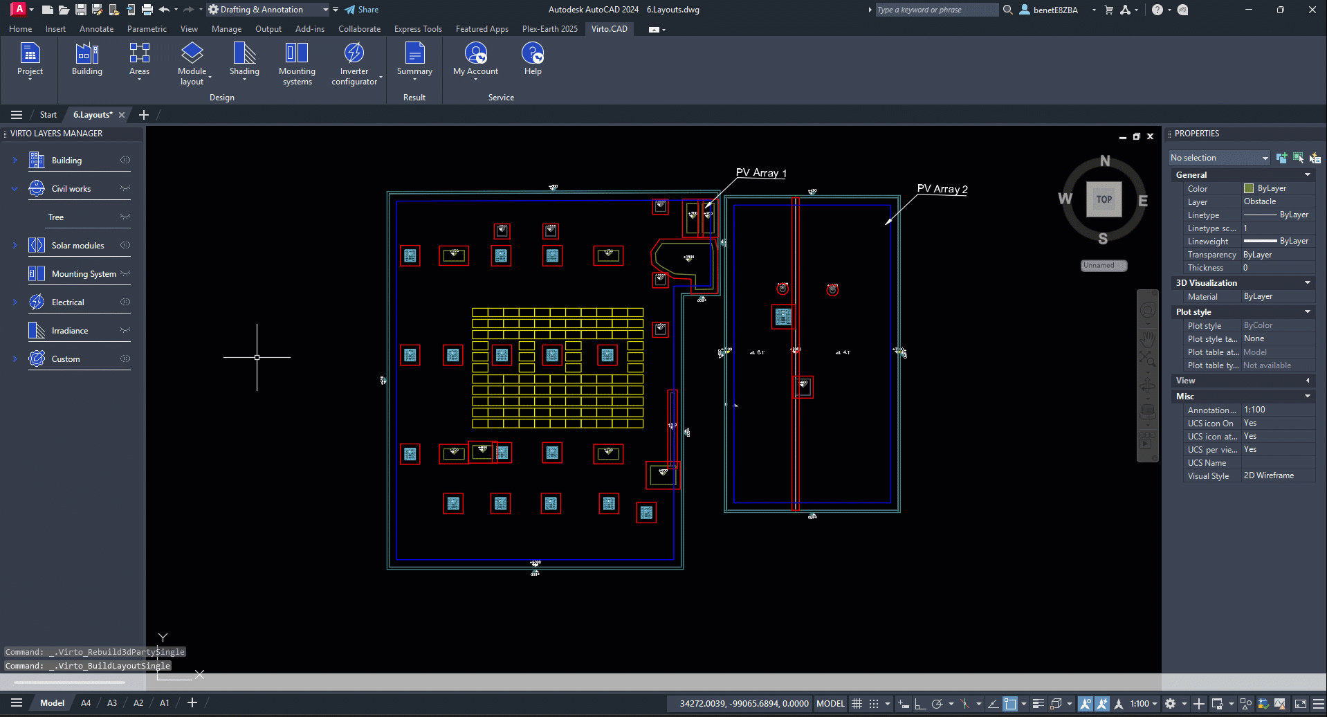 Rebuilding a rooftop layout